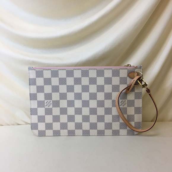 Louis Vuitton | Bags | Louis Vuitton Azur Pink Interior Neverfull ...